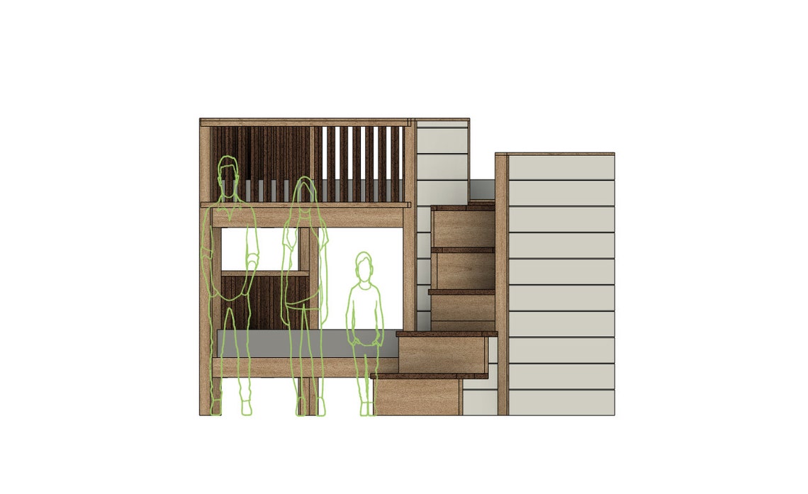 DIY Build Plan - Twin Bunk Bed With Stairs - Plan #024 - Etsy