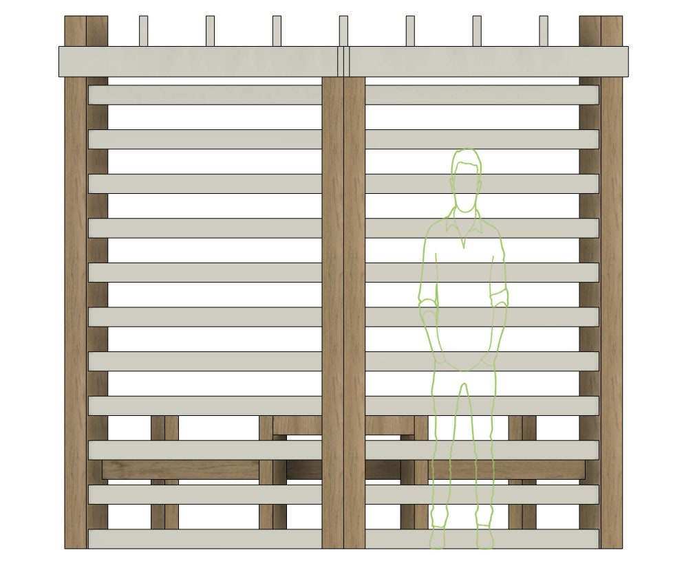 DIY Build Plans Outdoor Gazebo Corner Bench Shaded Bench - Etsy