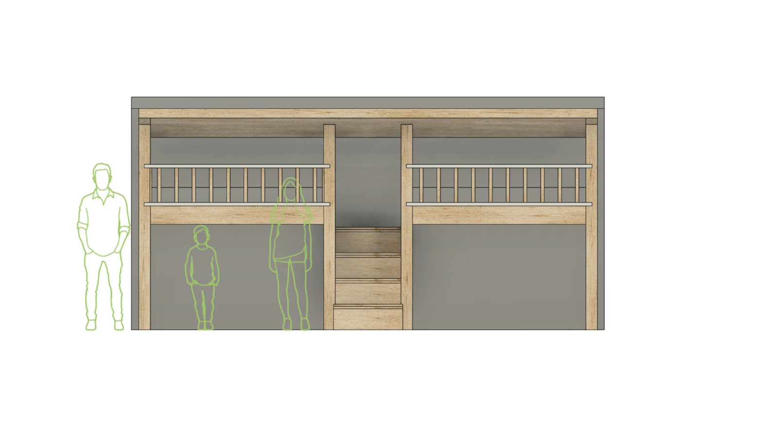 DIY Build Plans - Built-in Side-by-side Full Loft - Plan #084 - Etsy