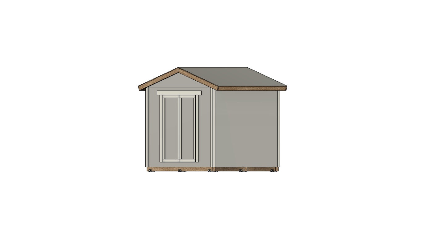 10x10 Shed DIY Build Plans: Backyard Storage, Gym, Shed Design - Etsy