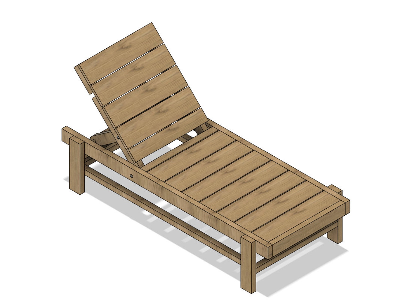 DIY Build Plan Outdoor Lounge Chair Poolside Chair - Etsy