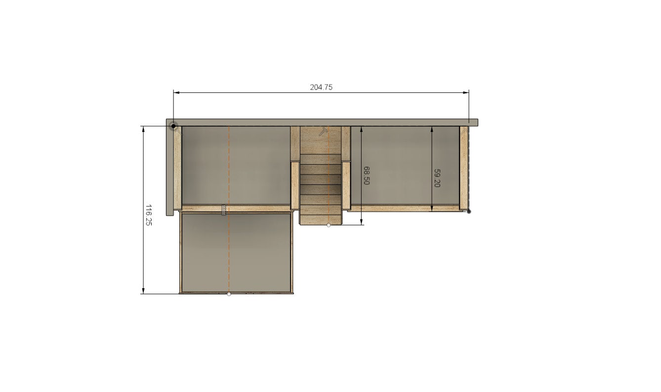 DIY Build Plans - Side-by-Side Bunk Bed for Full Mattresses, and ...