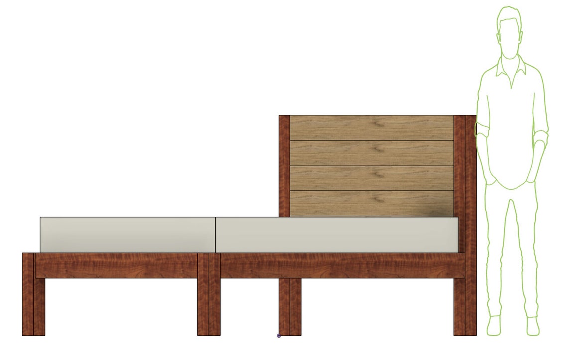 DIY Build Plan - Full Bed Frame - Plan #012 - Etsy