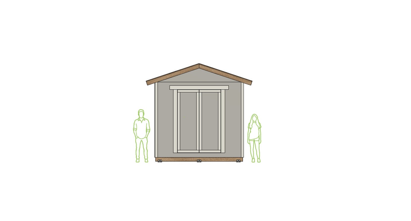 10x10 Shed DIY Build Plans: Backyard Storage, Gym, Shed Design - Etsy