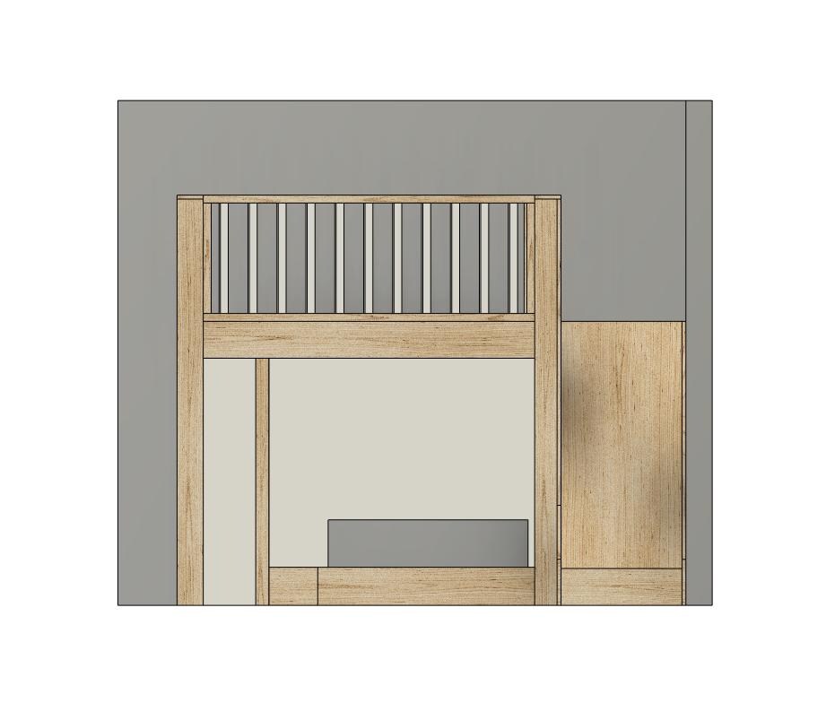 Reverse Loft Bed With Stairs and Slide - Loft for Twin Bed - Loft With ...