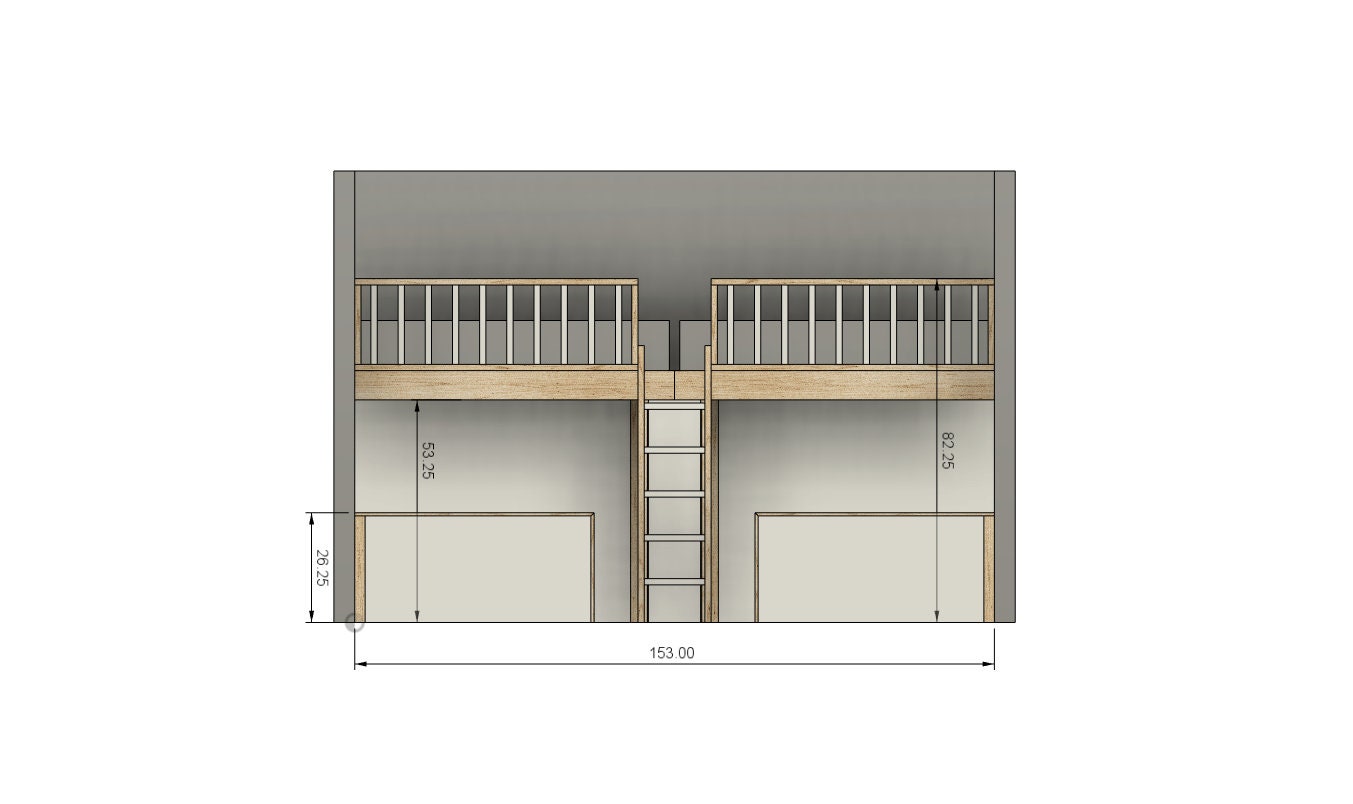 DIY Build Plans - Four Bed Bunk Layout - Two Twins and Two Full ...