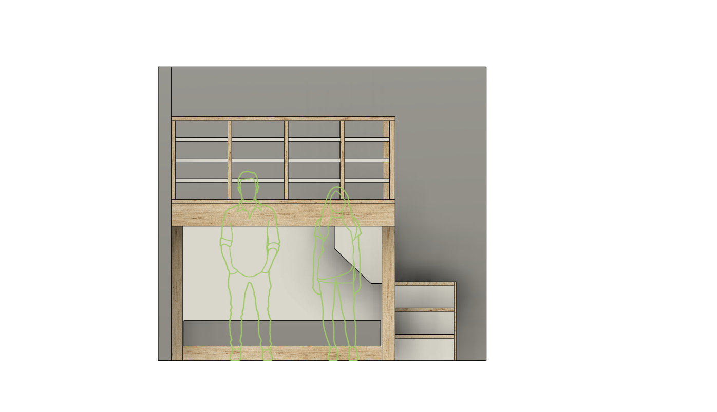 Full Size Reverse Loft Bed With Stairs: DIY Build Plans - Etsy
