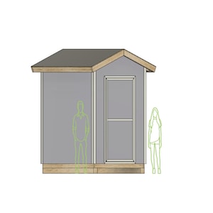 DIY Build Plans - 6x6 Shed - Backyard Storage - Shed Design - Shed ...