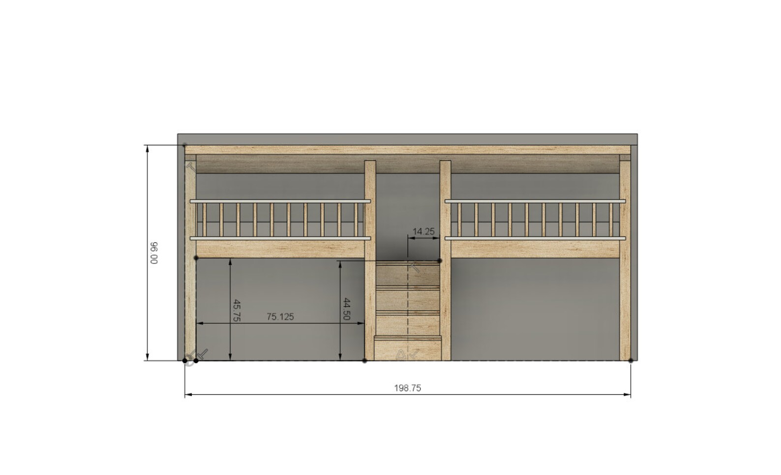 DIY Build Plans - Built-in Side-by-side Full Loft - Plan #084 - Etsy