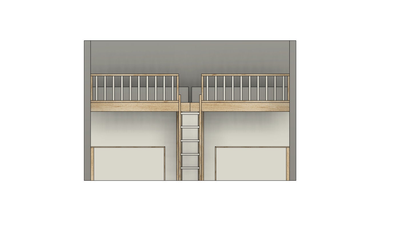 DIY Build Plans - Four Bed Bunk Layout - Two Twins and Two Full - Plan ...