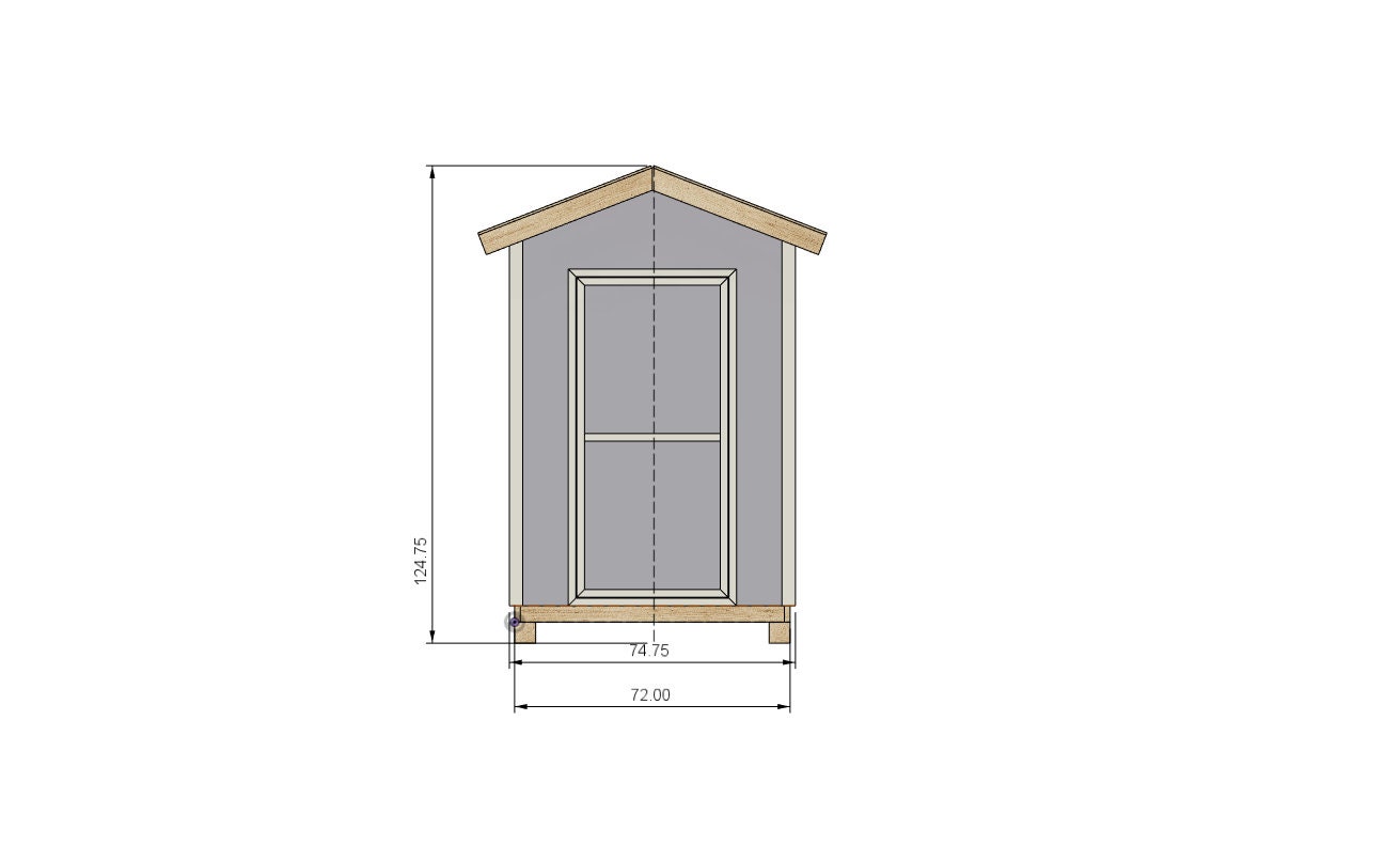 DIY Build Plans - 6x6 Shed - Backyard Storage - Shed Design - Shed ...