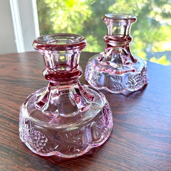 Pink Candlestick - Etsy