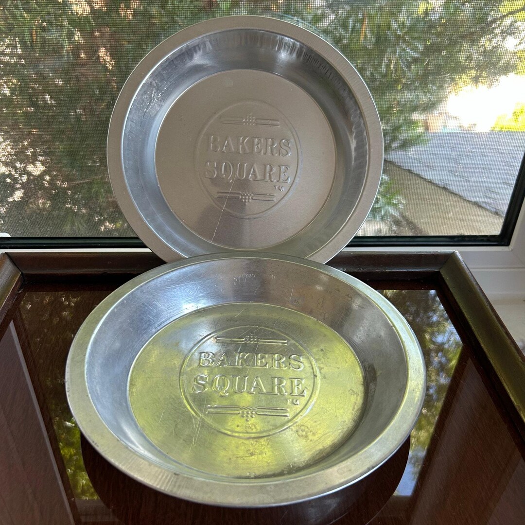 Vintage Baker’s Square Pie Pans – Set of 2 – 9” Aluminum - Etsy