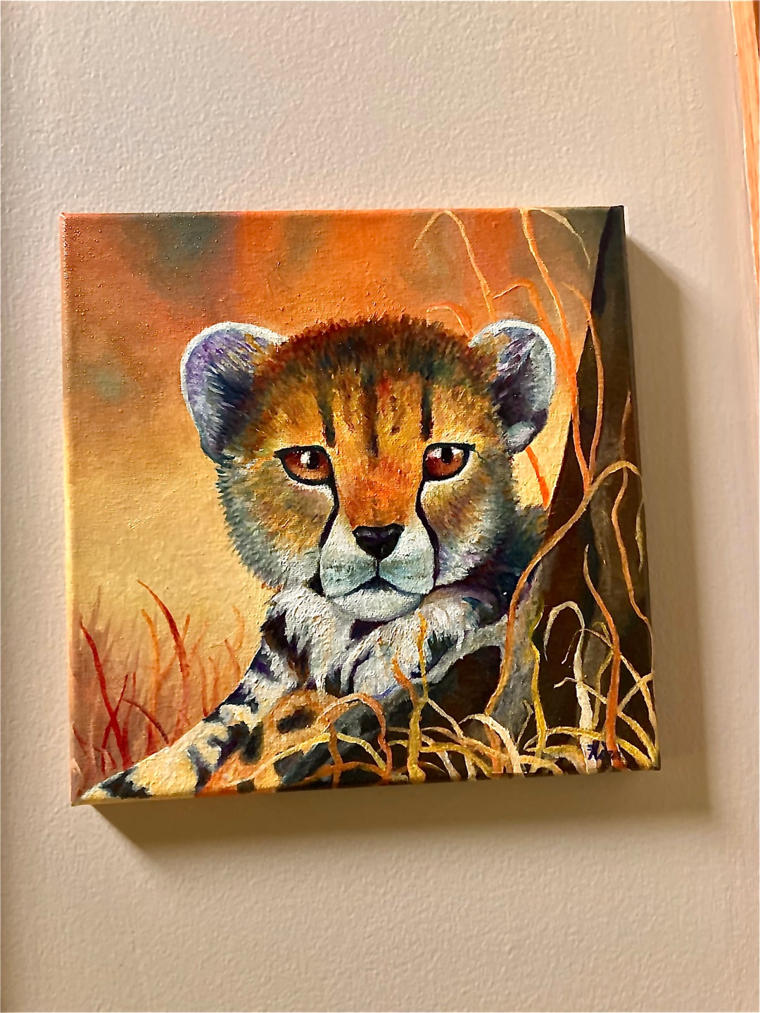 Cheetah Paintings, Wall Deco, Wildlife Animals Art, Home Deco, Cheetah ...