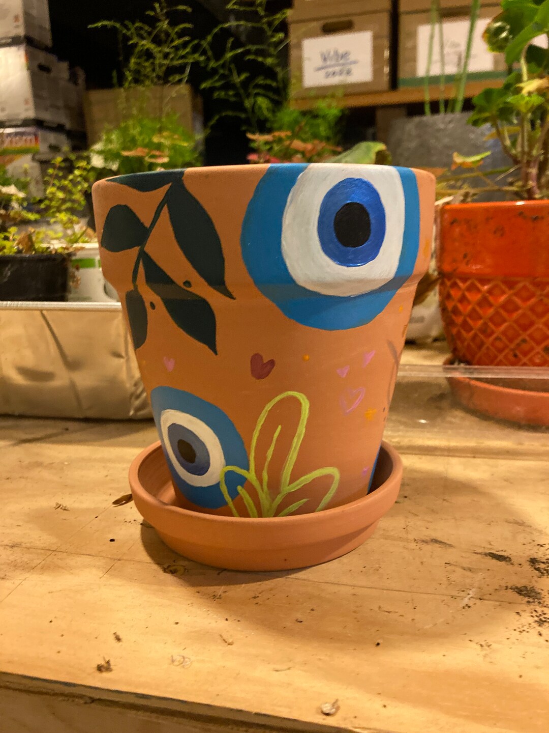 Manimalist Home Decor- Spring Deco Flower Pots- Eclectic Flower Pot ...