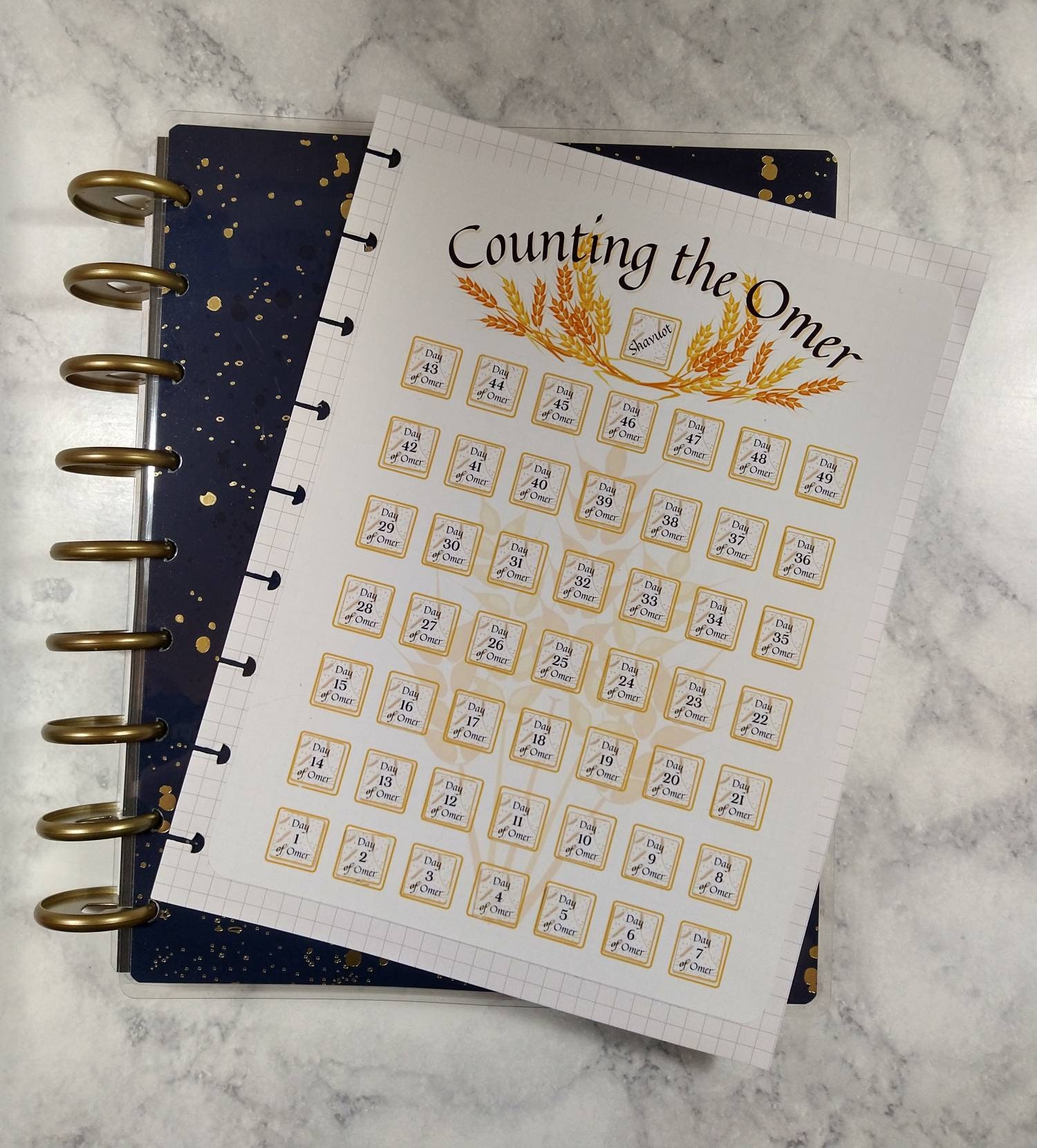 Counting the Omer Stickers | Day Tracker, Pentecost, Shavuot, Passover ...