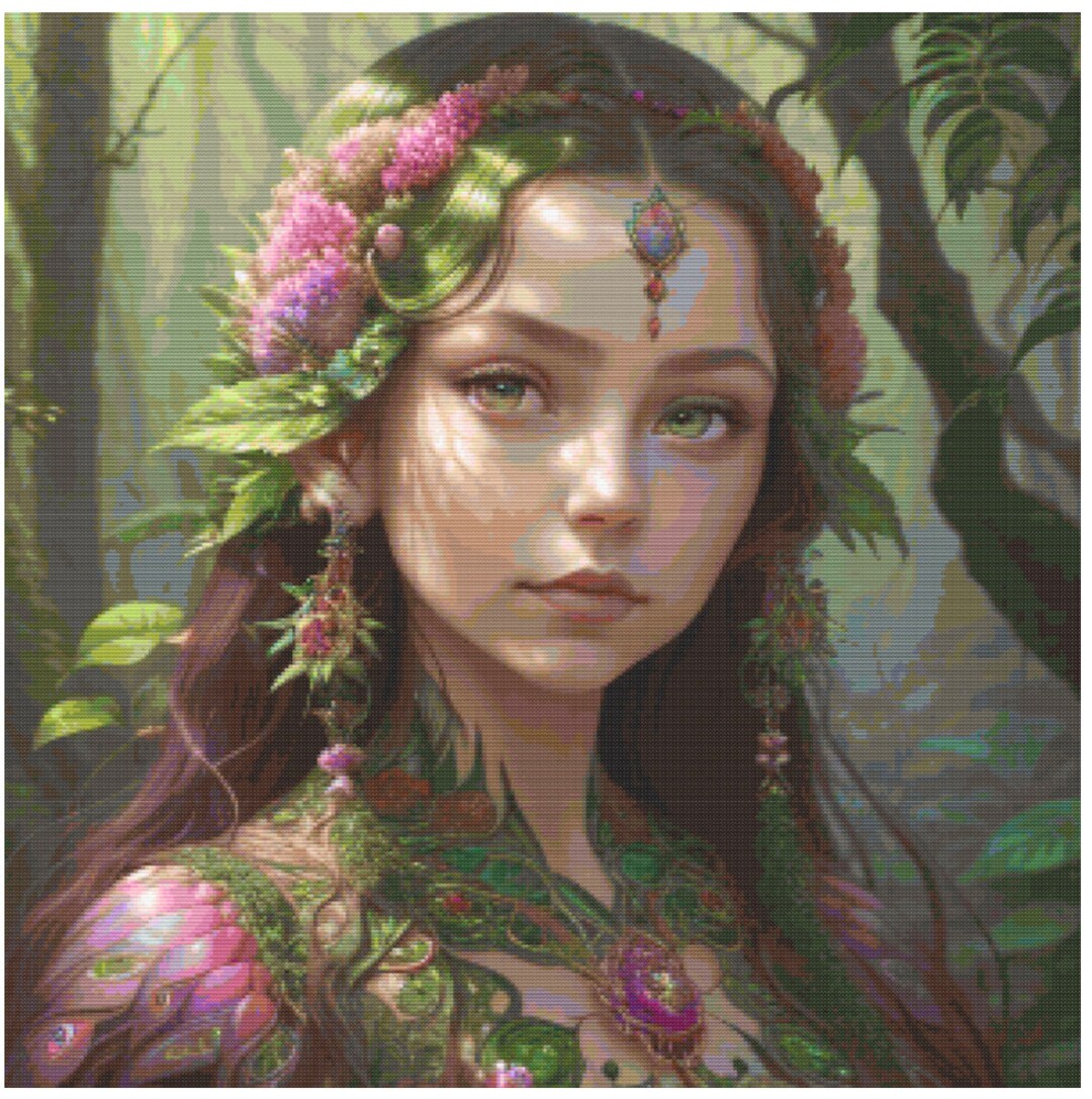 Persephone Counted Cross Stitch Fantasy Goddess Embroidery Needlework ...