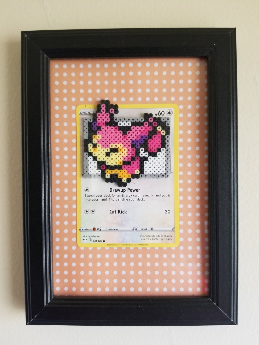 Skitty Perler Pokemon Card - Etsy