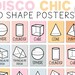 3D Shape Classroom Posters | Disco Chic | Boho Decor - Etsy