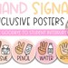 Disco Chic Hand Signal Posters - Etsy