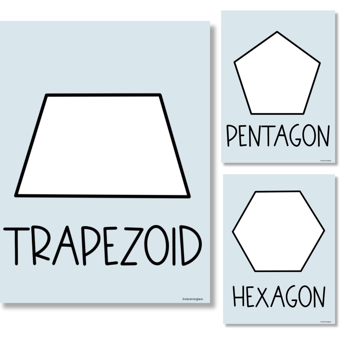 2D Shape Classroom Posters | Disco Chic - Etsy
