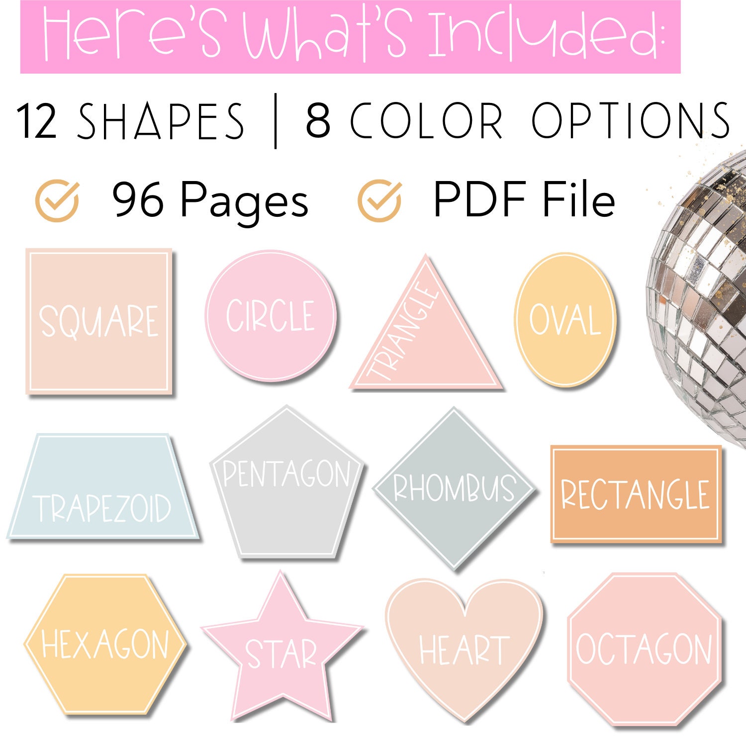 2D Shapes Classroom Math Wall Posters - Etsy