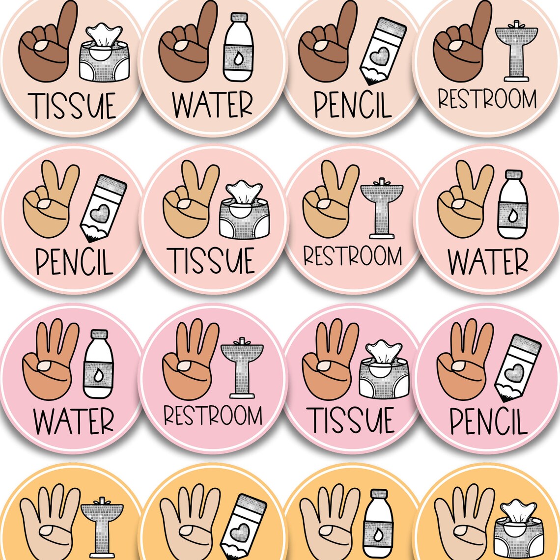 Disco Chic Hand Signal Posters - Etsy