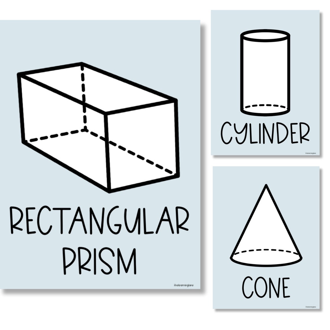 3D Shape Classroom Posters | Disco Chic | Boho Decor - Etsy