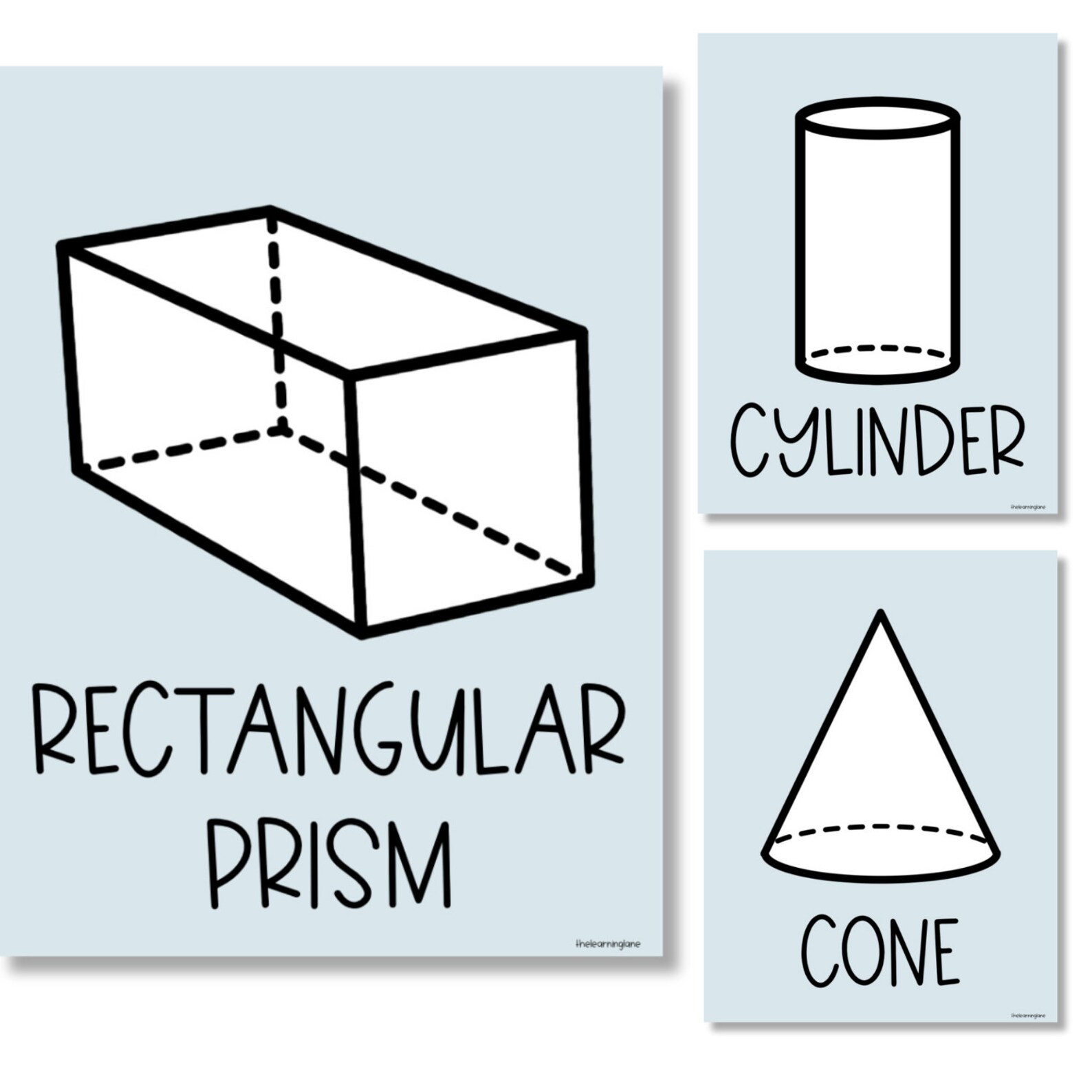 3D Shape Classroom Posters | Disco Chic | Boho Decor - Etsy