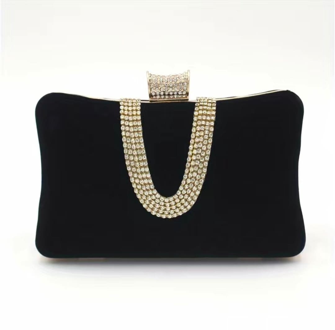 Black Velvet Clutch Bag Black Velvet Purse Red Velvet - Etsy