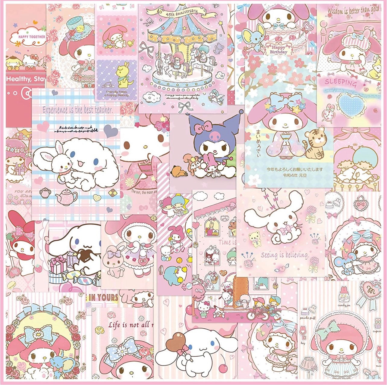 S-anrio Poster Pack of 5 With Freebie - Etsy