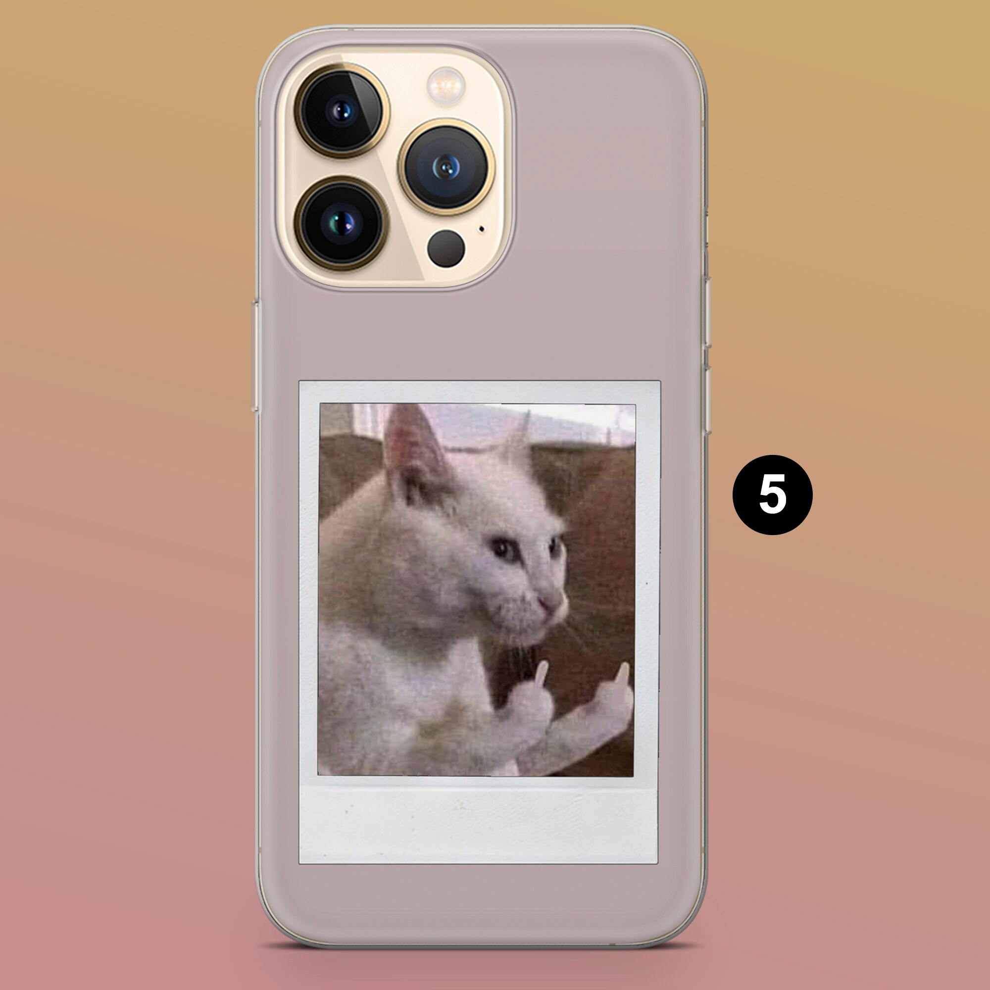 Funny Cat Phone Case Meme Cover for iPhone 15 14 13 12 11 - Etsy