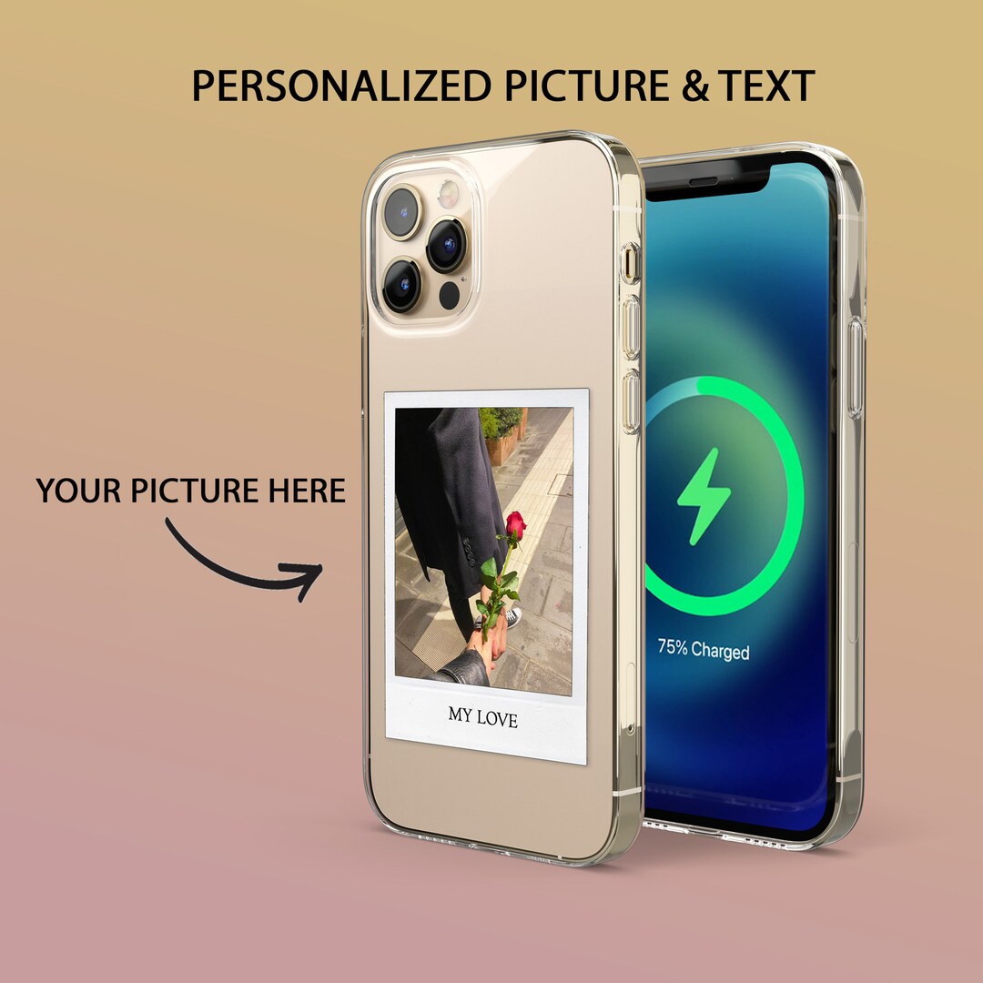 Personalized Polaroid Case Custom Case for iPhone 15,14,13,12,11 ...