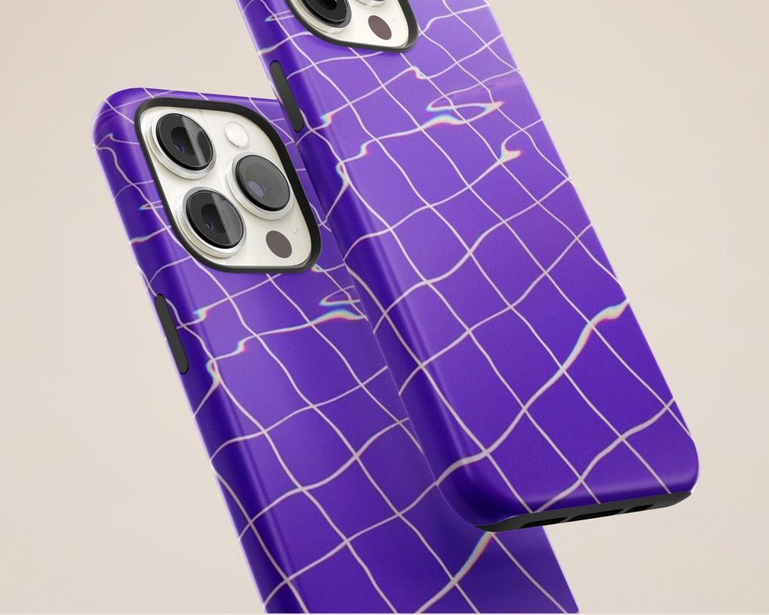 Purple Aesthetic Tough Case Edgy Phone Case for iPhone 14 Pro, 13, 12 ...