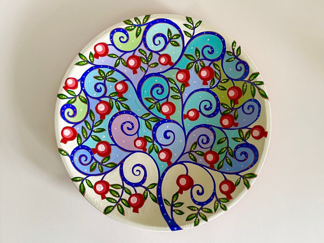 Ceramic Wall Plate, Decorative Big Wall Plate, Large Ceramic Plate ...
