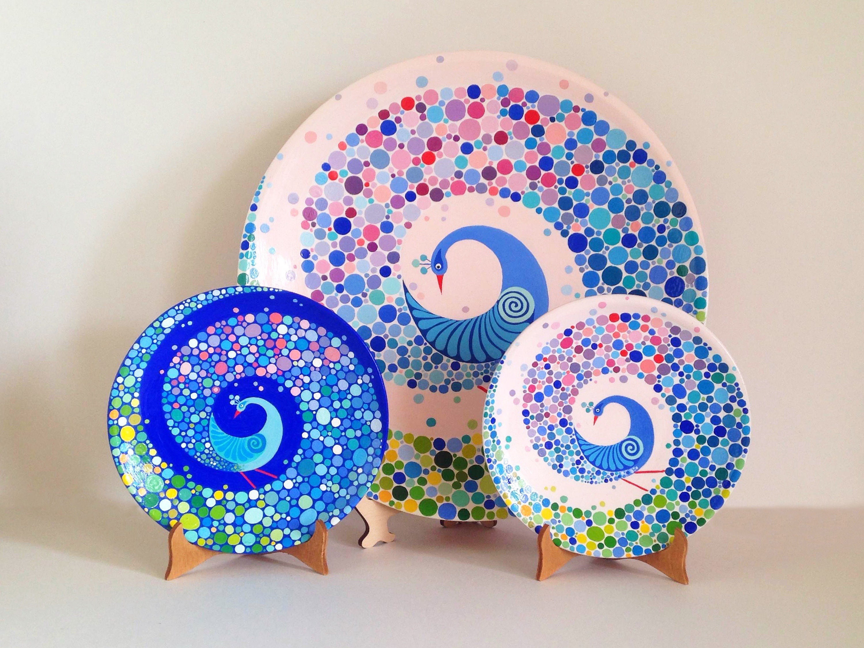 Decorative Ceramic Wall Plate dream'', Pottery Plate, Large Ceramic ...