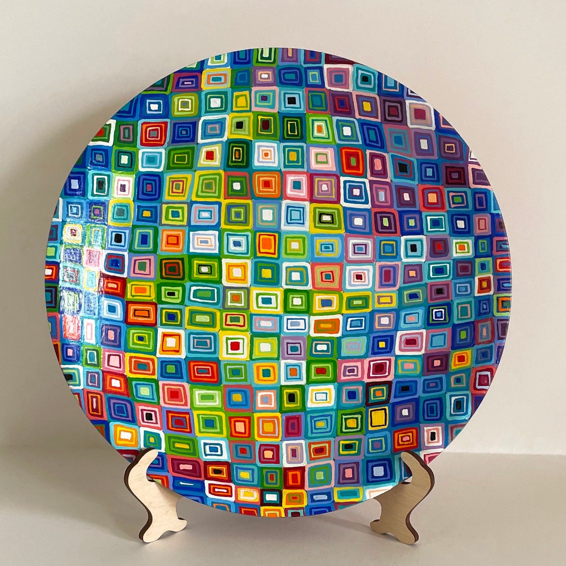 Decorative Ceramic Wall Plate, Bright Ceramic Hanging Plate, Modern ...