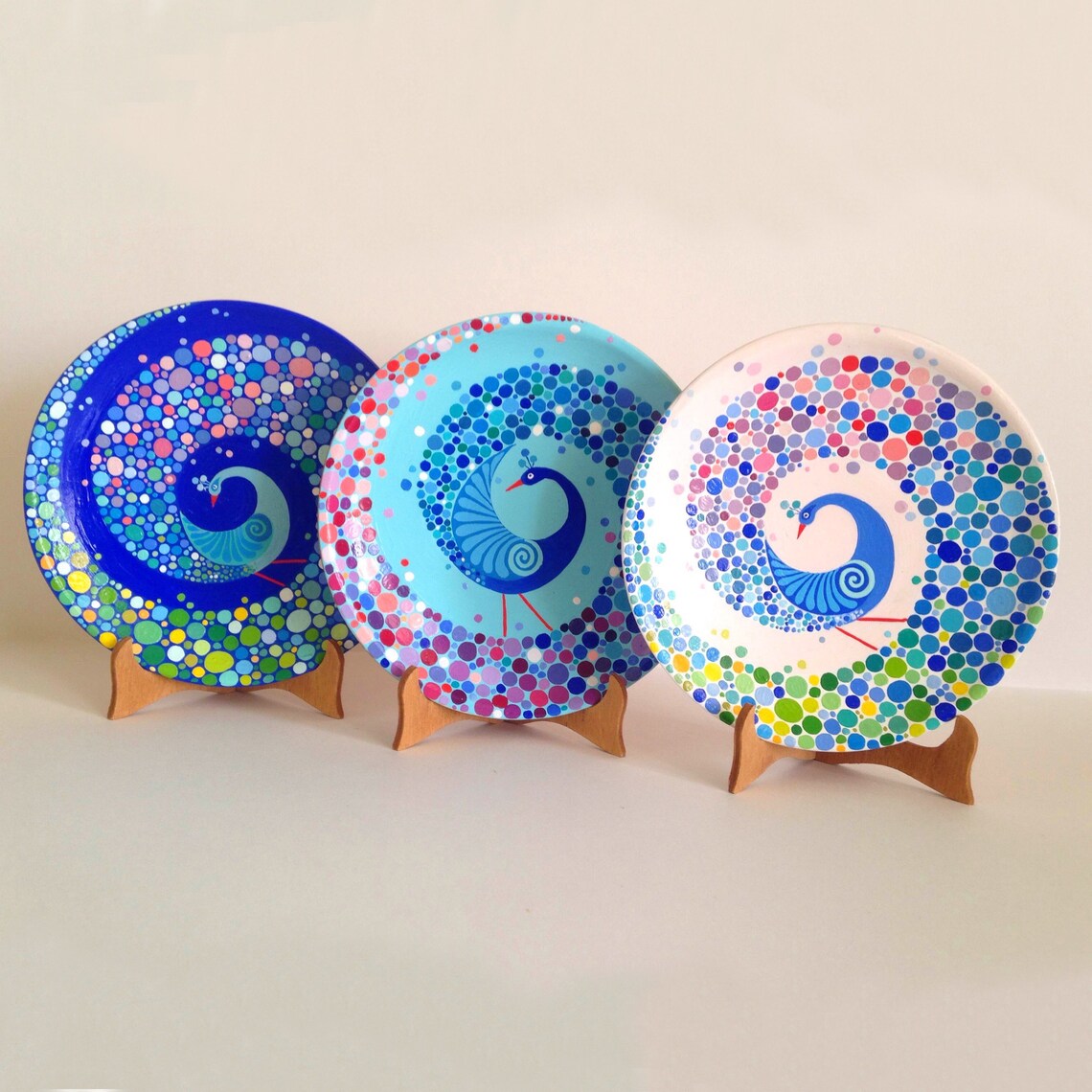 Decorative Ceramic Wall Plate dream'', Pottery Plate, Large Ceramic ...