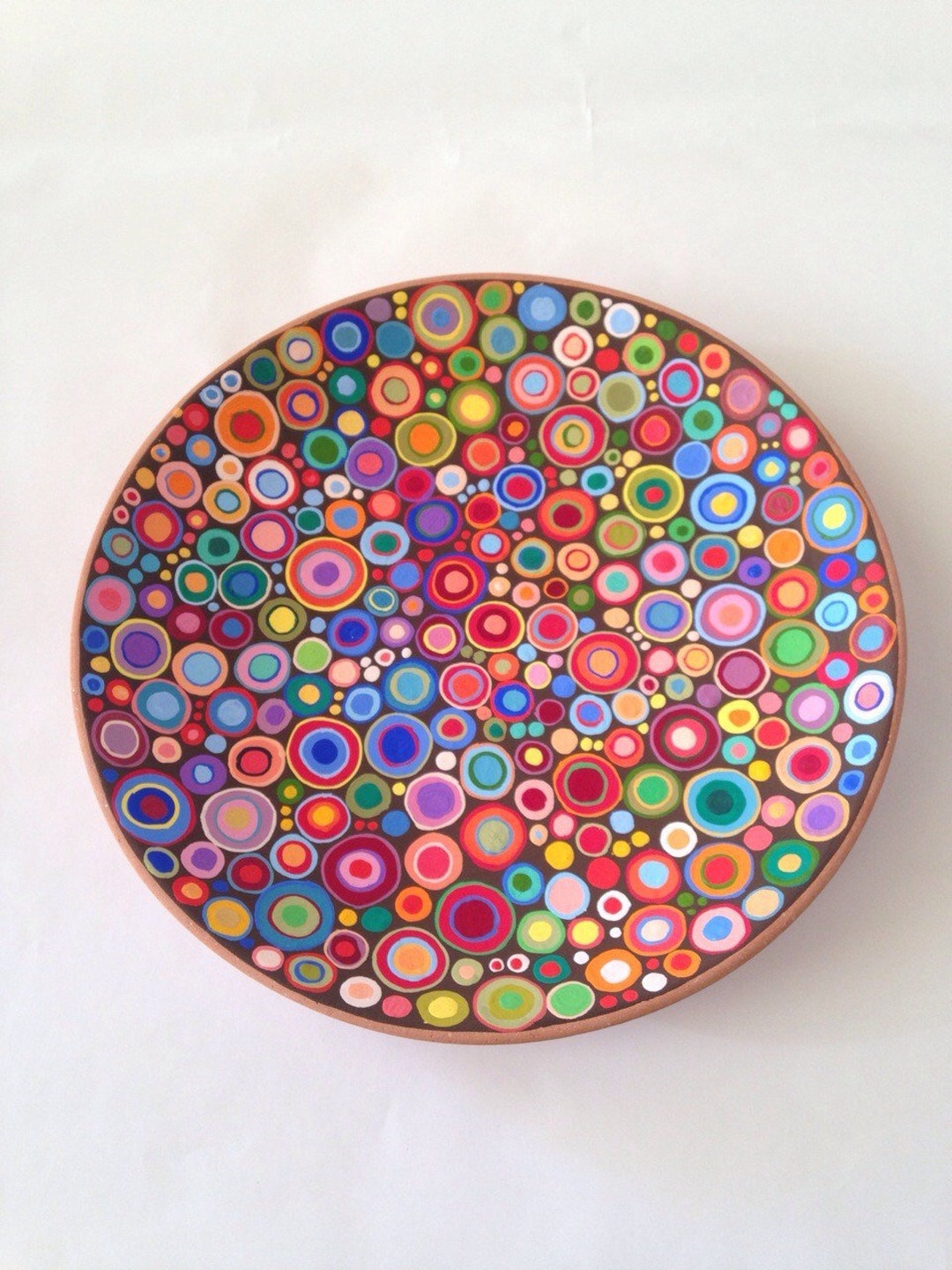 Decorative Ceramic Wall Plate Eternity, Large Hanging Plate, Big ...