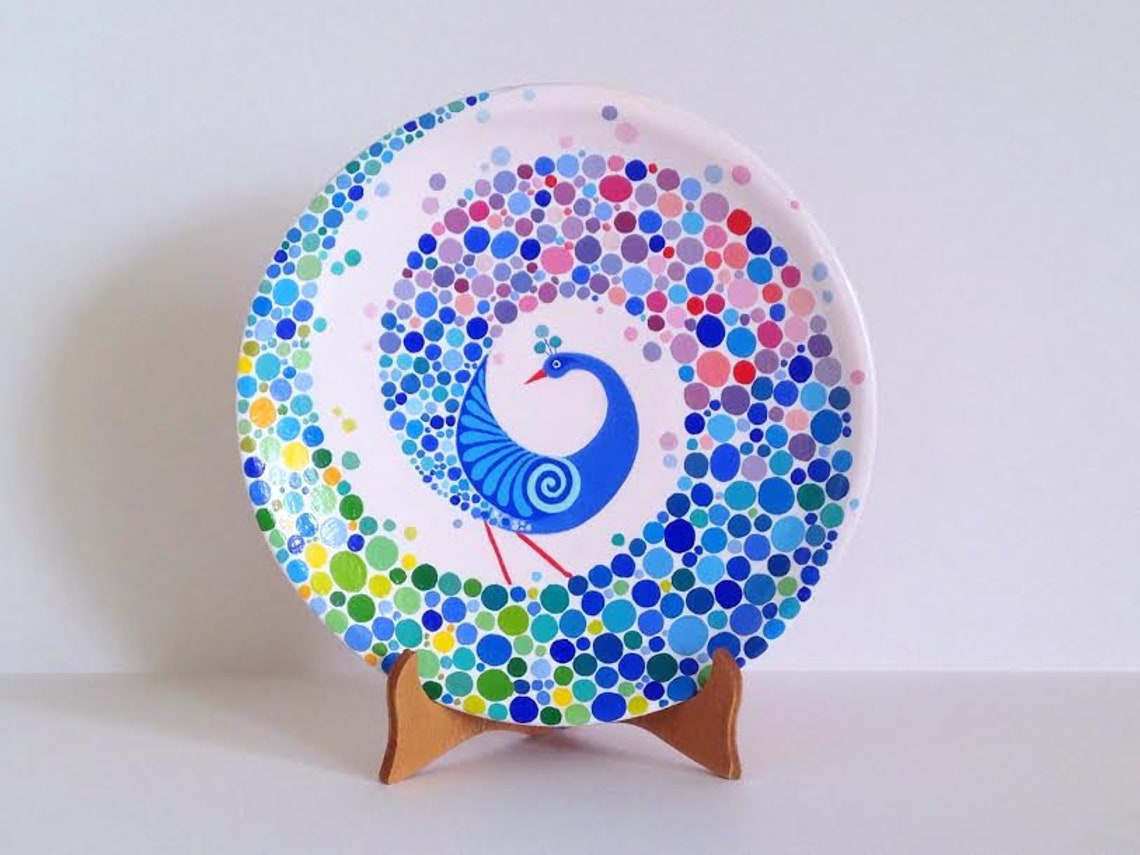 Decorative Ceramic Wall Plate dream'', Pottery Plate, Large Ceramic ...
