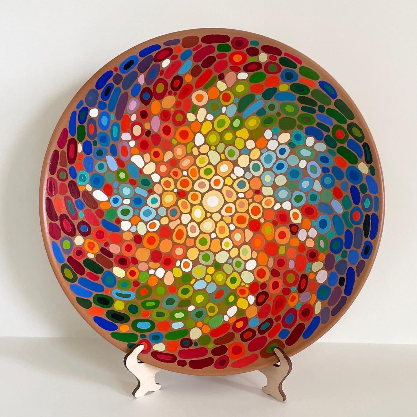 Decorative Ceramic Wall Plate, Large Hanging Bowl, Large Hanging Plate ...