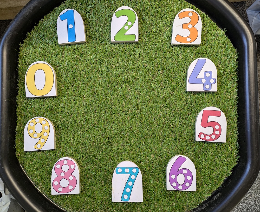 Small World/ Tuff Tray Count With Me Numbers - Etsy