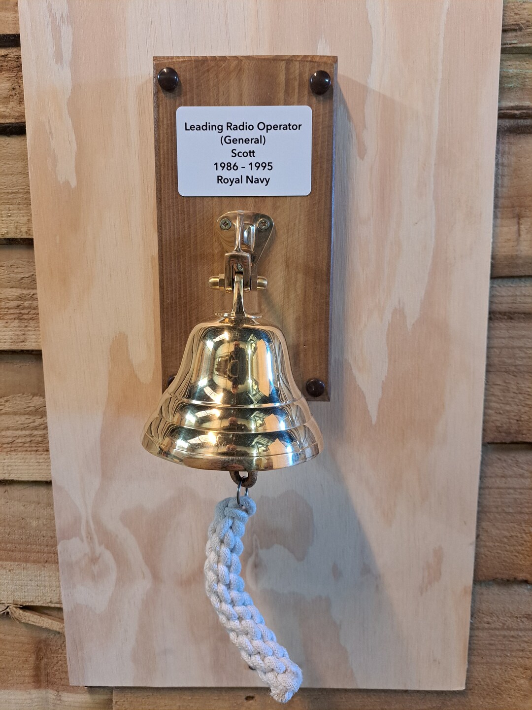 Personalised Royal Navy Mounted Ships Bell - Etsy