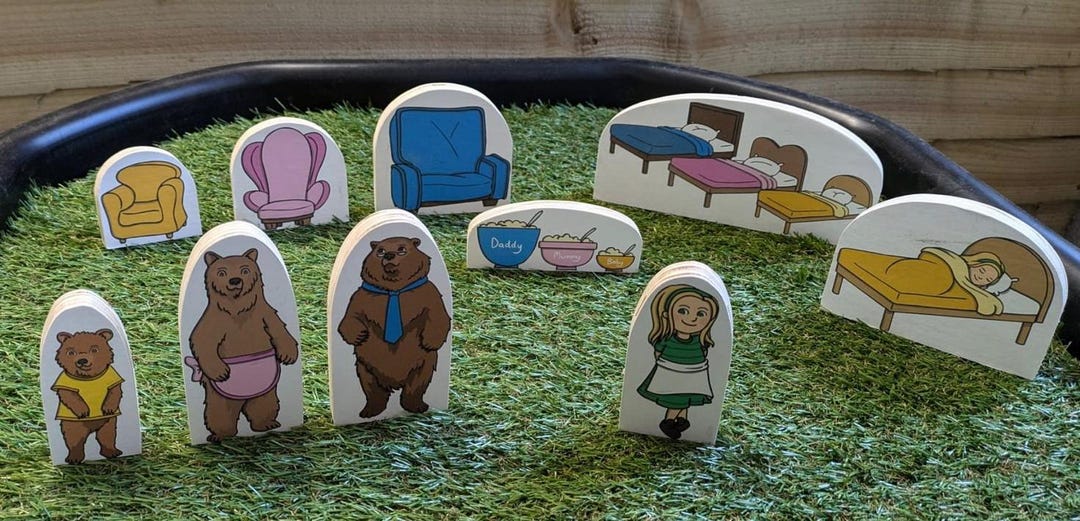 Small World/ Tuff Tray Goldilocks and the 3 Bears - Etsy