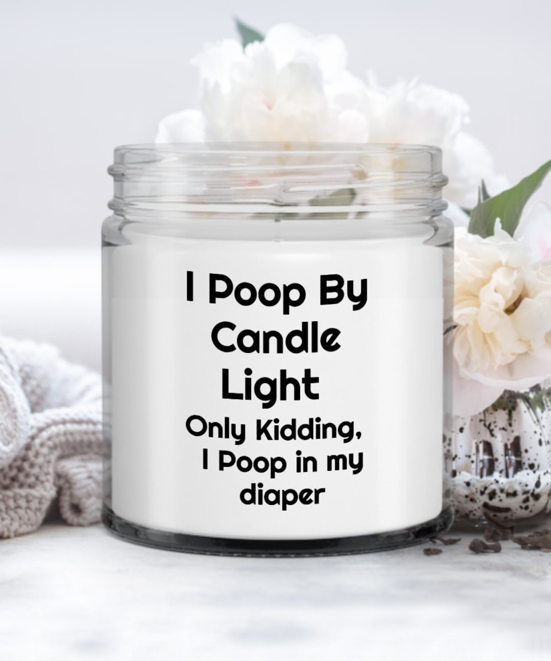 Abdl Candle Poop in My Diaper Adult Baby Diaper Lover Jar Candle Gift ...