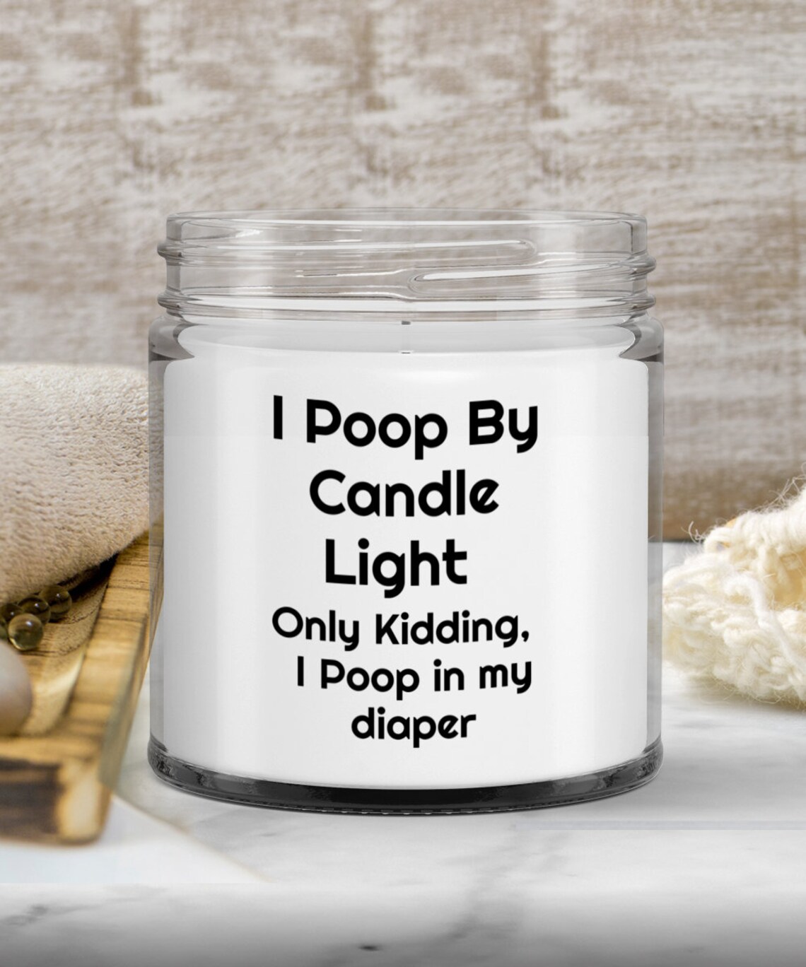 Abdl Candle Poop in My Diaper Adult Baby Diaper Lover Jar Candle Gift ...