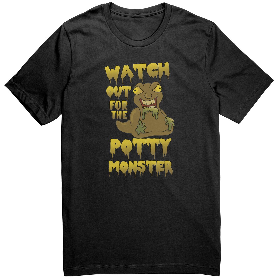 Funny Watch Out for the Potty Monster Abdl Style Premium Tee in Plus ...