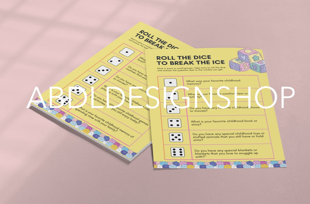 Adult Abdl 3 Pages Game ABDL Instant Digital Download Ice Breakers Date ...