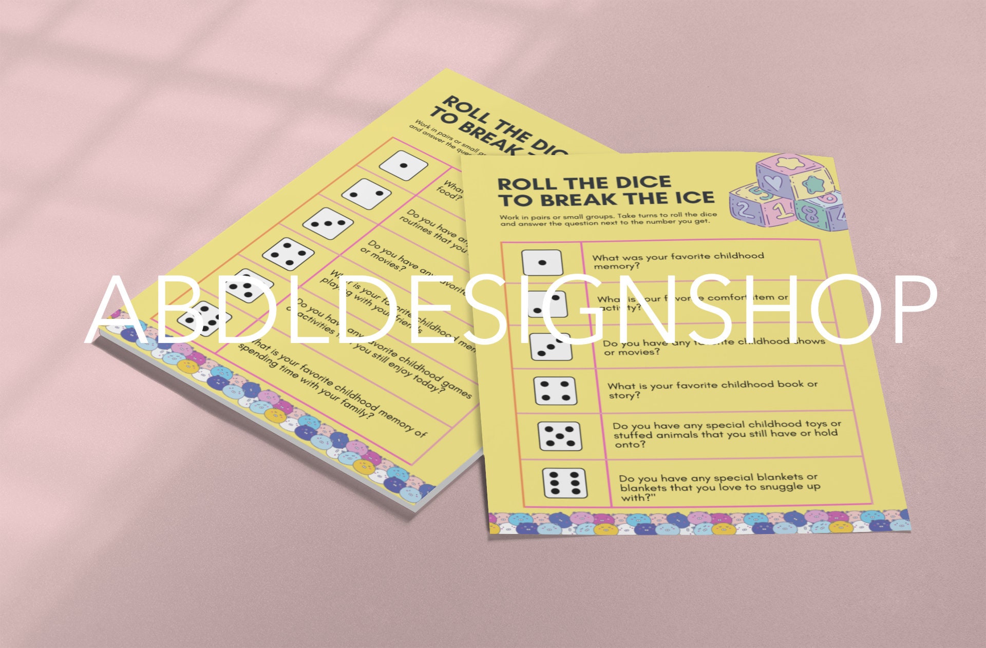 Adult Abdl 3 Pages Game ABDL Instant Digital Download Ice Breakers Date ...