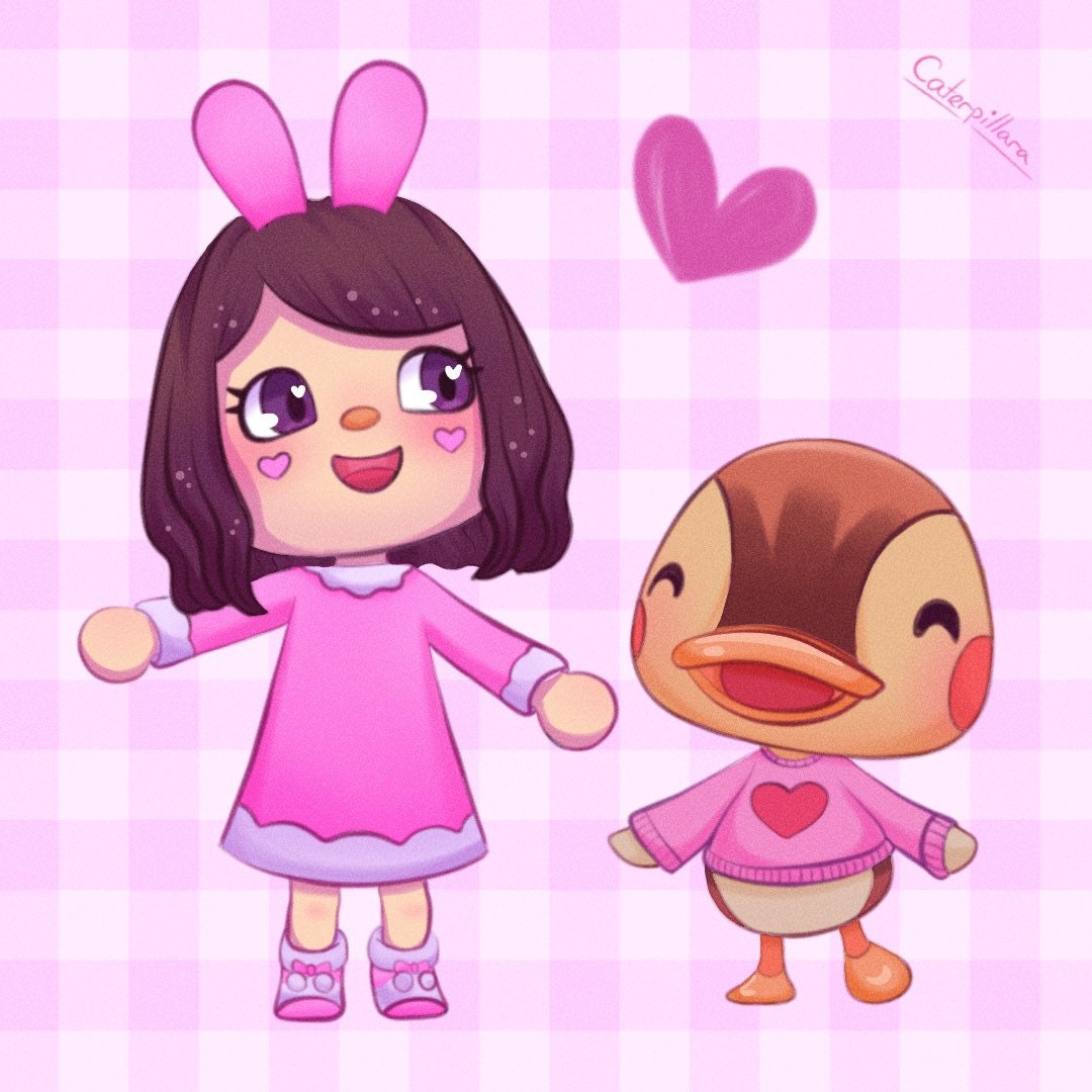 Animal Crossing Character Portrait Commission Illustration ACNH Avatar ...